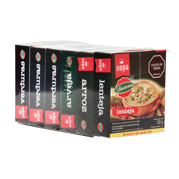 Pack Sopa LC Surtido Media Docena Durena 120g - Durena